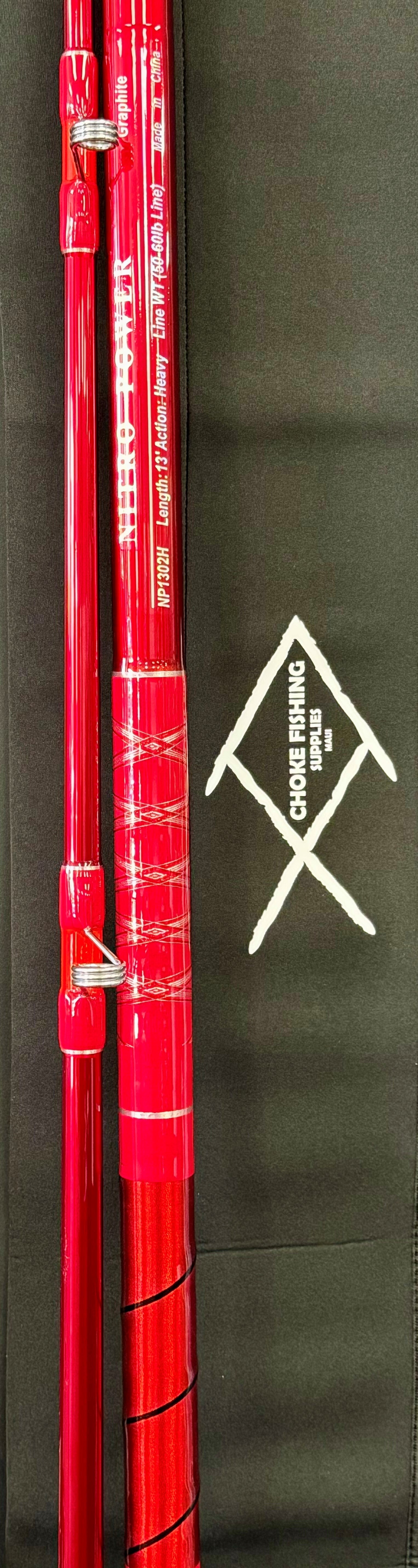 NITRO ULUA METALIC RED HEAVY NP1302H | Choke Fishing Supplies LLC.